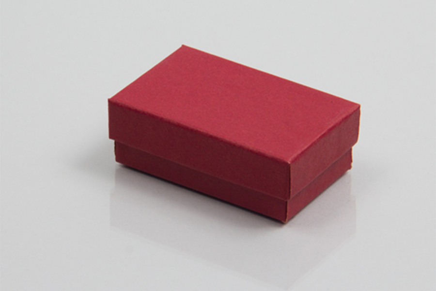 #21 Matte Brick Red Two-Piece Jewelry Boxes