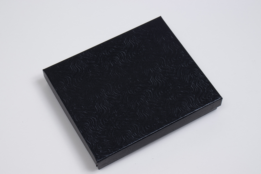 #65 Black Swirl Two-Piece Jewelry Boxes