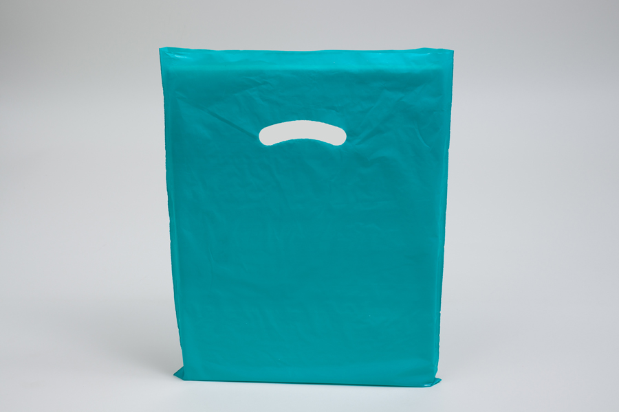 9x12 Teal Premium Super Gloss Plastic Bags - 1.25 mil
