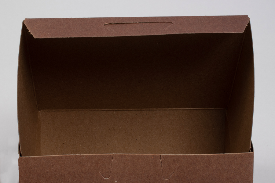 9 x 9 x 2-1/2 Chocolate One-Piece Bakery Boxes