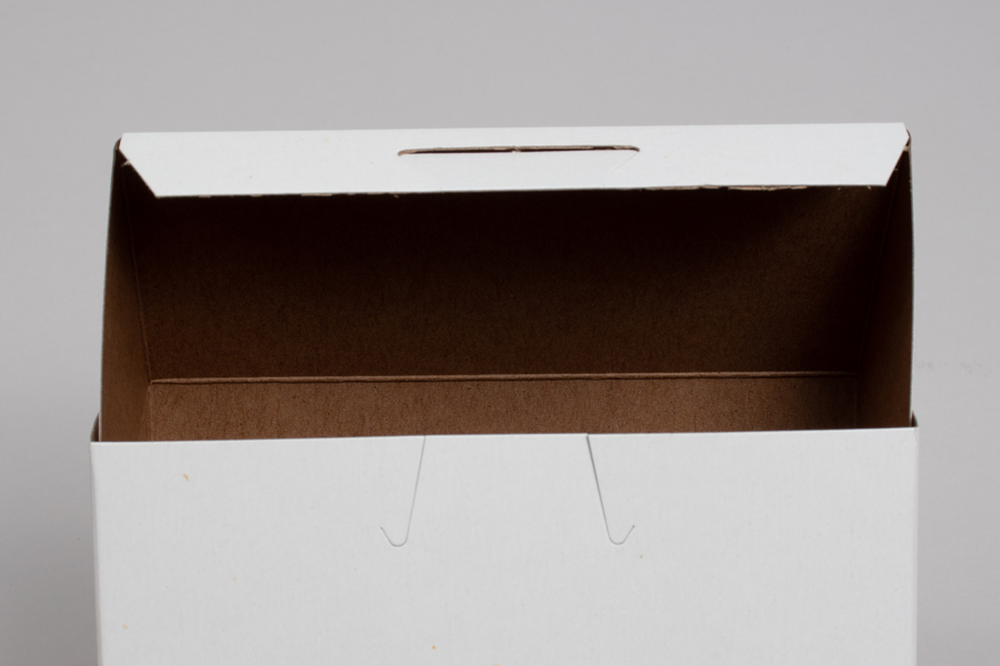 8 x 8 x 6 White One-Piece Bakery Boxes