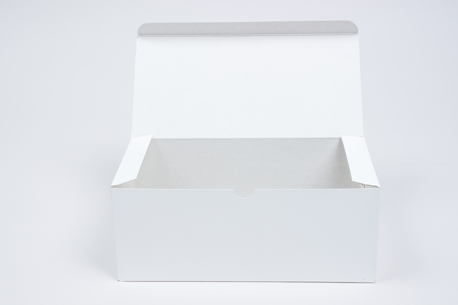 14 x 6 x 6 White Gloss Tuck-Top Gift Boxes