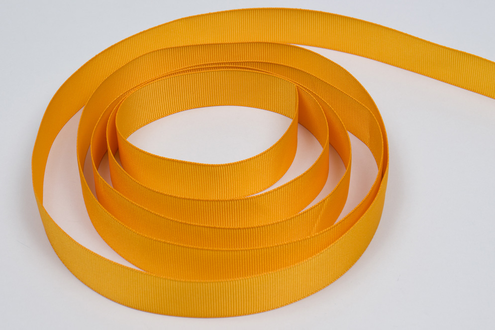 7/8" x 100yds Yellow Gold Grosgrain Roll Ribbon