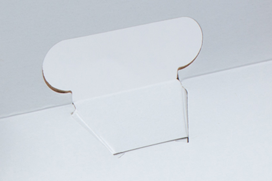 8-7/8 x 5 x 6-3/4 White Kraft Gable Box - 10 Lb