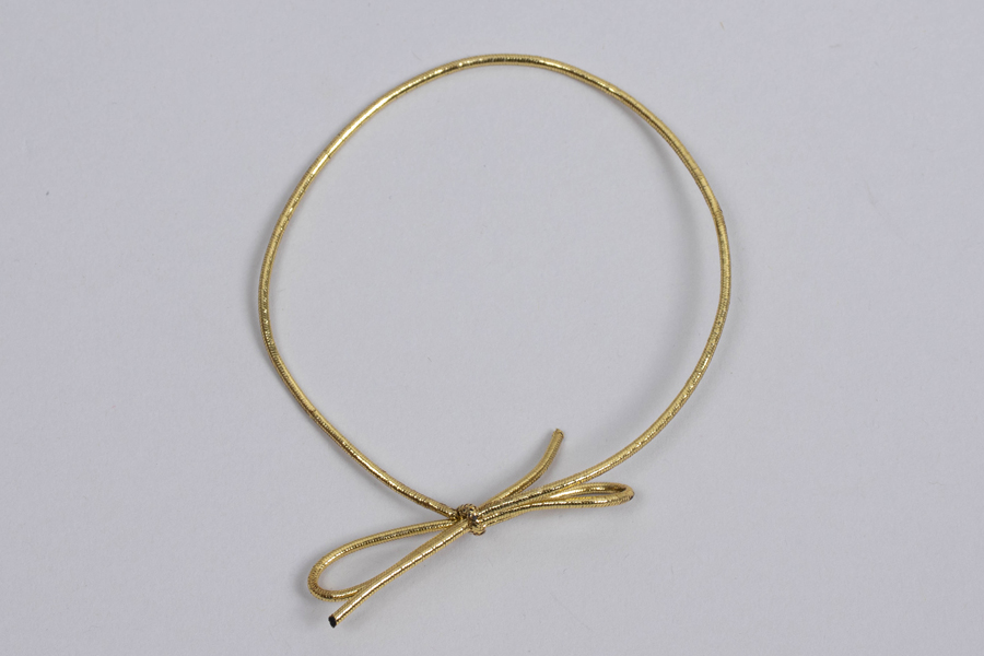 22" Metallic Gold Stretch Loop Bows