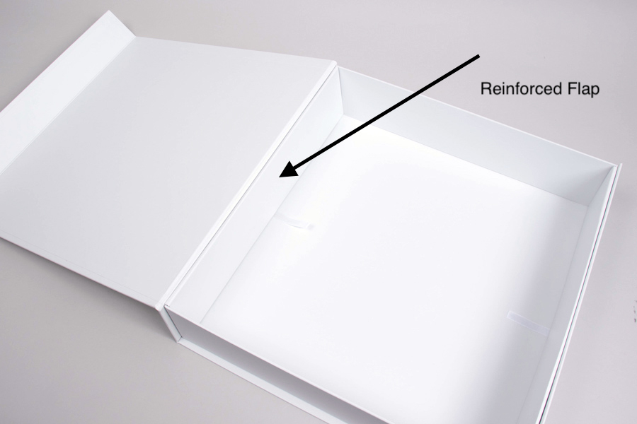 14 x 13-13/32 x 3-5/32 PLUS-Series™ 7-Flap Collapsible Matte White ...