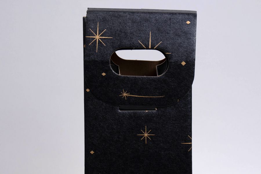 3-1/2 x 3-1/2 x 15 Constellation Wine Bottle Carriers with Windows - 1 ...