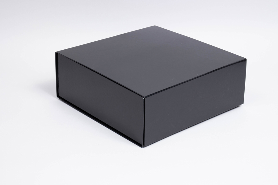 12 x 12 x 4-1/2" Black Gloss Magnetic Lid Gift Box