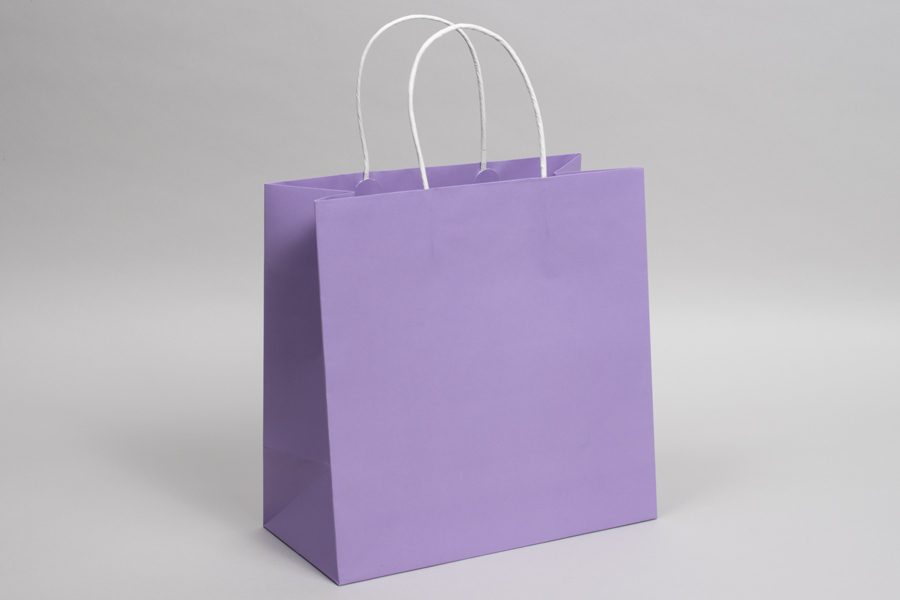 10 x 5 x 10 lavender Eco-Friendly Paper Shopping Bags