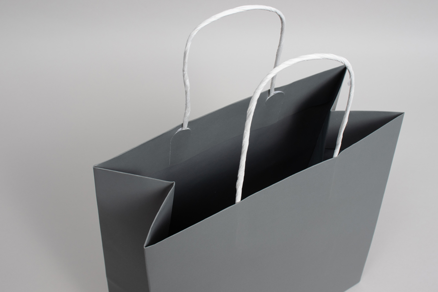 10 x 5 x 10 Tarnished Grey Eco-Friendly Paper Shopping Bags