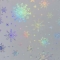 24-in x 417-ft Iridescent Snowflake Rainbow Holographic Gift Wrap (GW-9423)